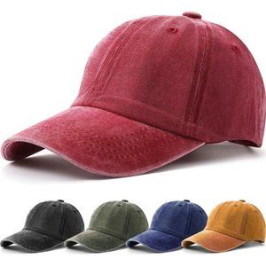 Accessories | 5 Pieces Unisex Cotton Vintage Baseball Cap Unstructured ...